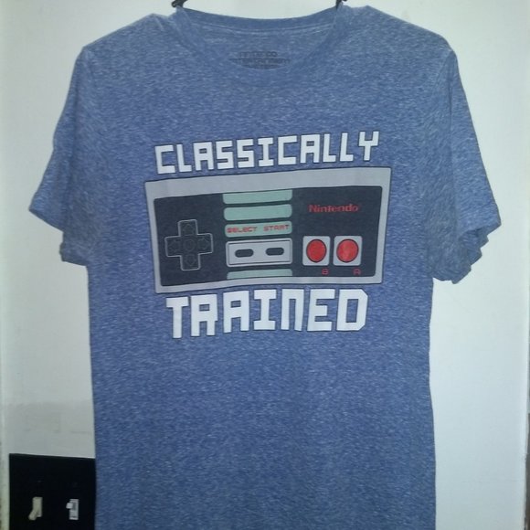 Nintendo | Shirts | Nintendo Video Game Tshirt Classically Trained ...